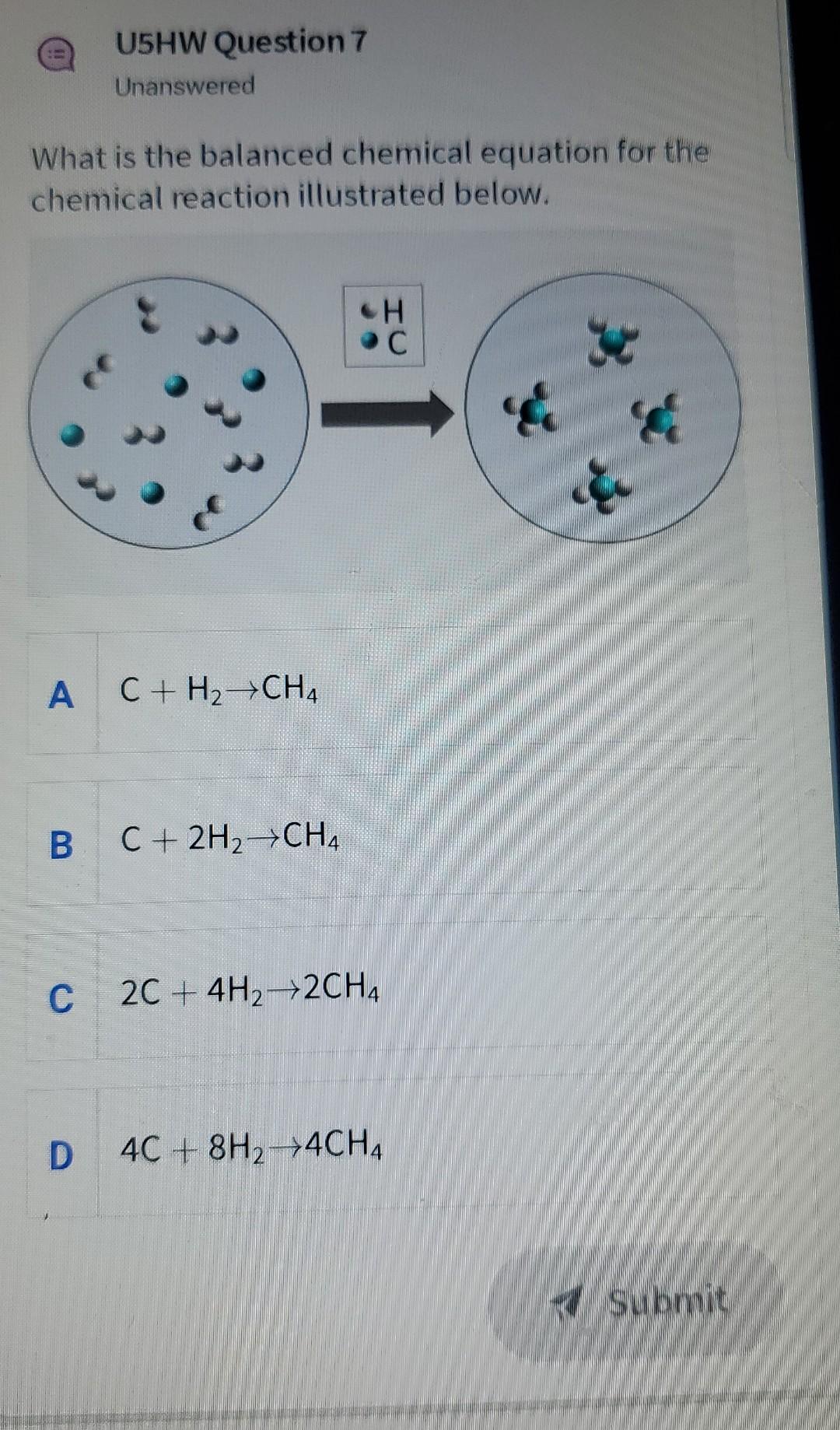 Solved What is the balanced chemical equation for the | Chegg.com