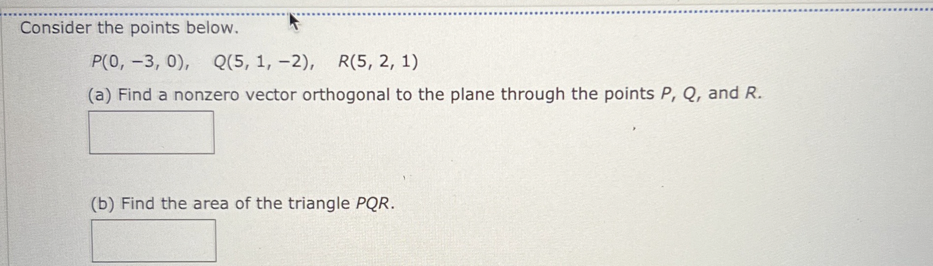 Solved Consider the points | Chegg.com