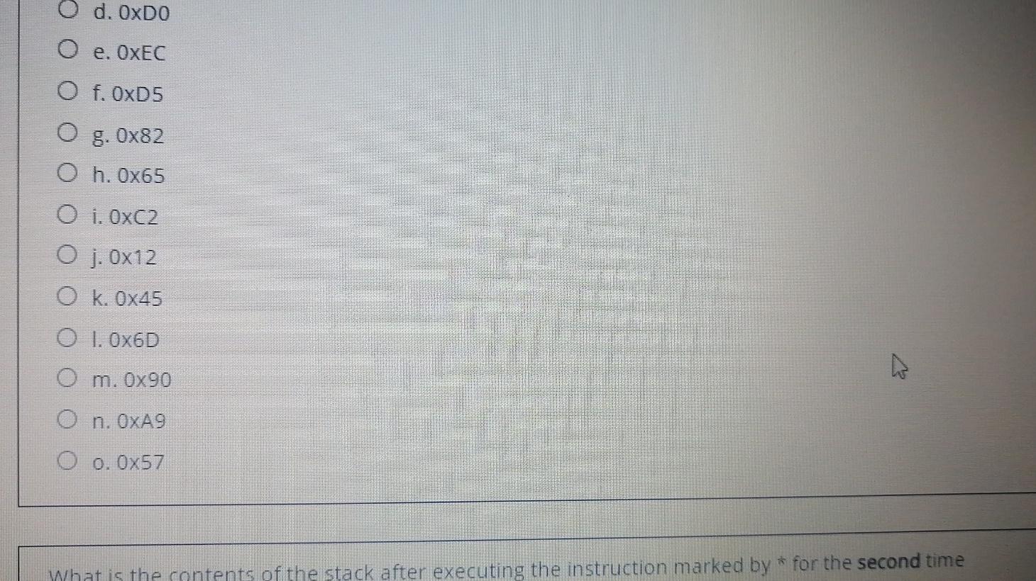 Solved After executing the following code: LDI R16, OXFF OUT | Chegg.com