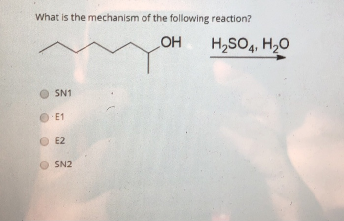 Solved What is the mechanism of the following reaction? ОН | Chegg.com