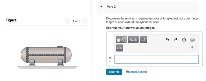 Solved The gas storage tank is fabricated by bolting | Chegg.com