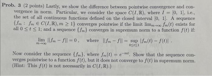 Solved Prob. 3 (2 points) Lastly, we show the difference | Chegg.com