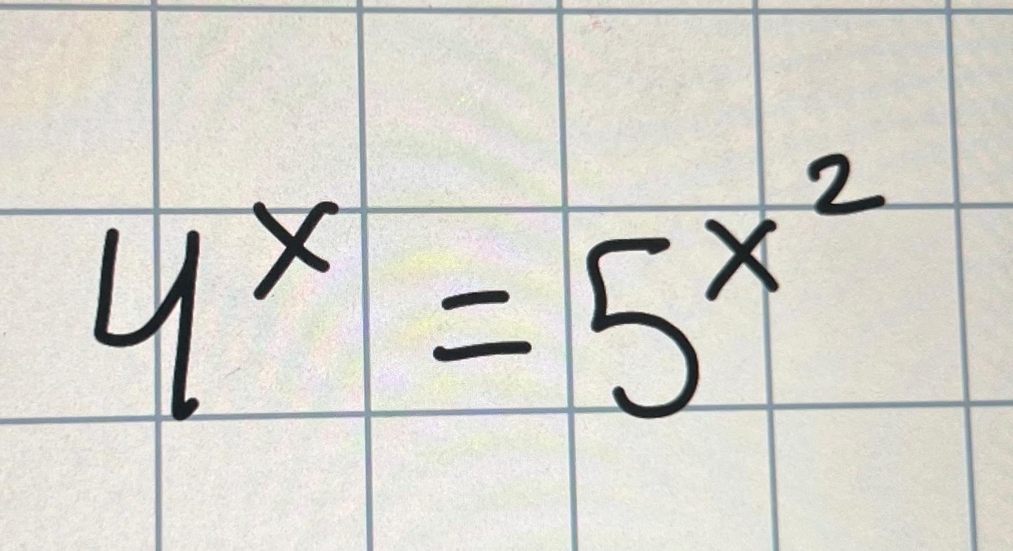 Solved 4x=5x2 | Chegg.com