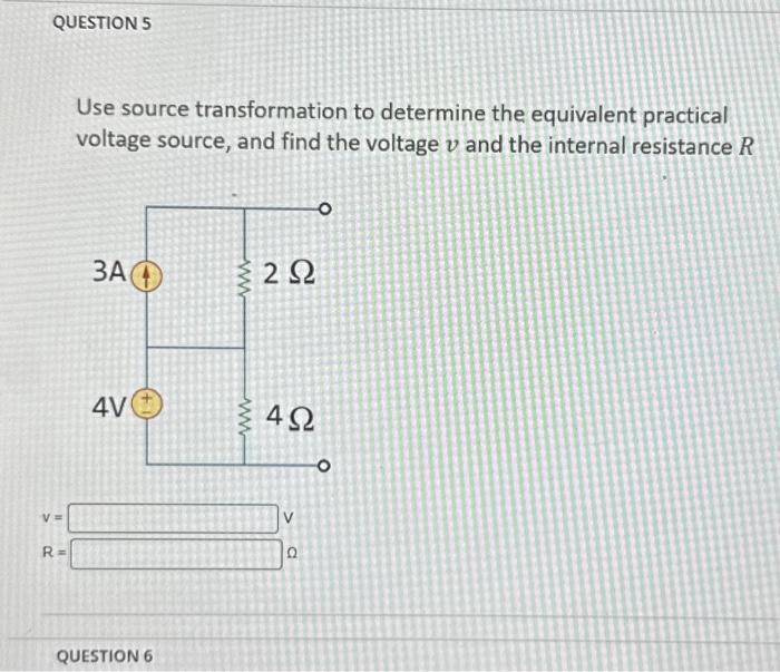 Solved Use source transformation to determine the equivalent | Chegg.com Solved Use source transformation to determine the equivalent | Chegg.com