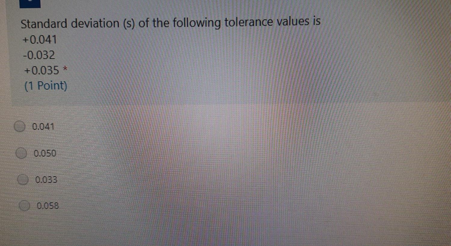 Solved Standard deviation (s) of the following tolerance | Chegg.com