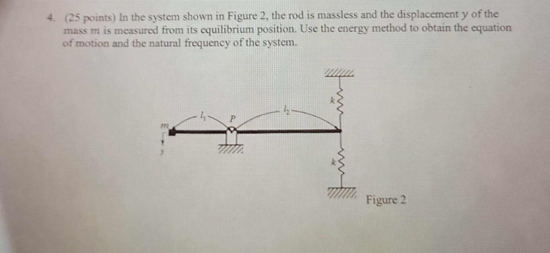 Solved 4. 25 points) In the system shown in Figure 2, the | Chegg.com