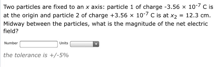Solved Two particles are fixed to an x axis: particle 1 of | Chegg.com