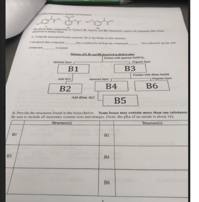 Solved B. ﻿Provide the structures found in the boxes below. | Chegg.com