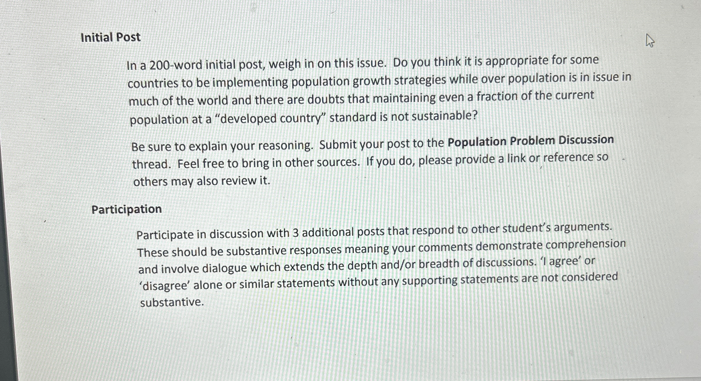 Solved Initial PostIn a 200 -word initial post, weigh in on | Chegg.com