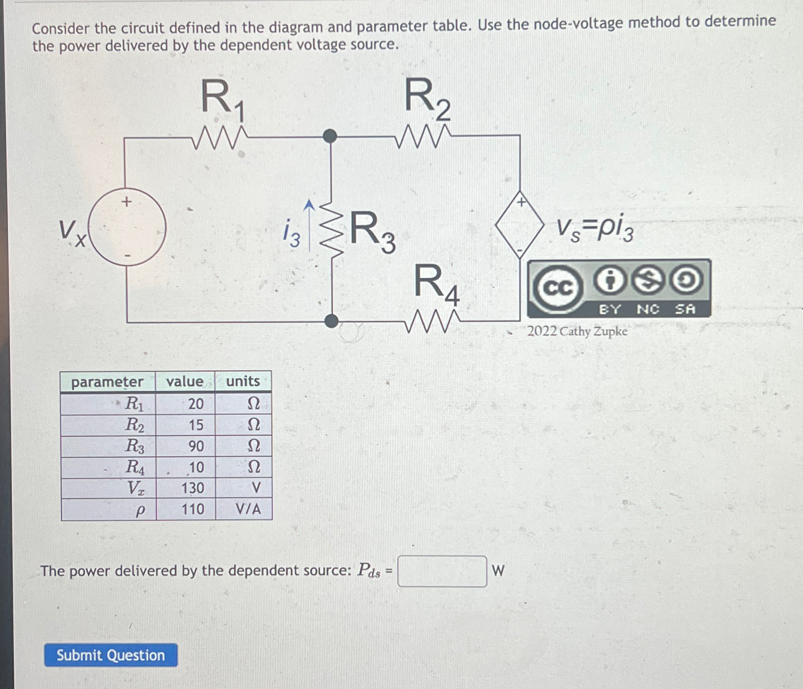 Solved Consider the circuit defined in the diagram and | Chegg.com