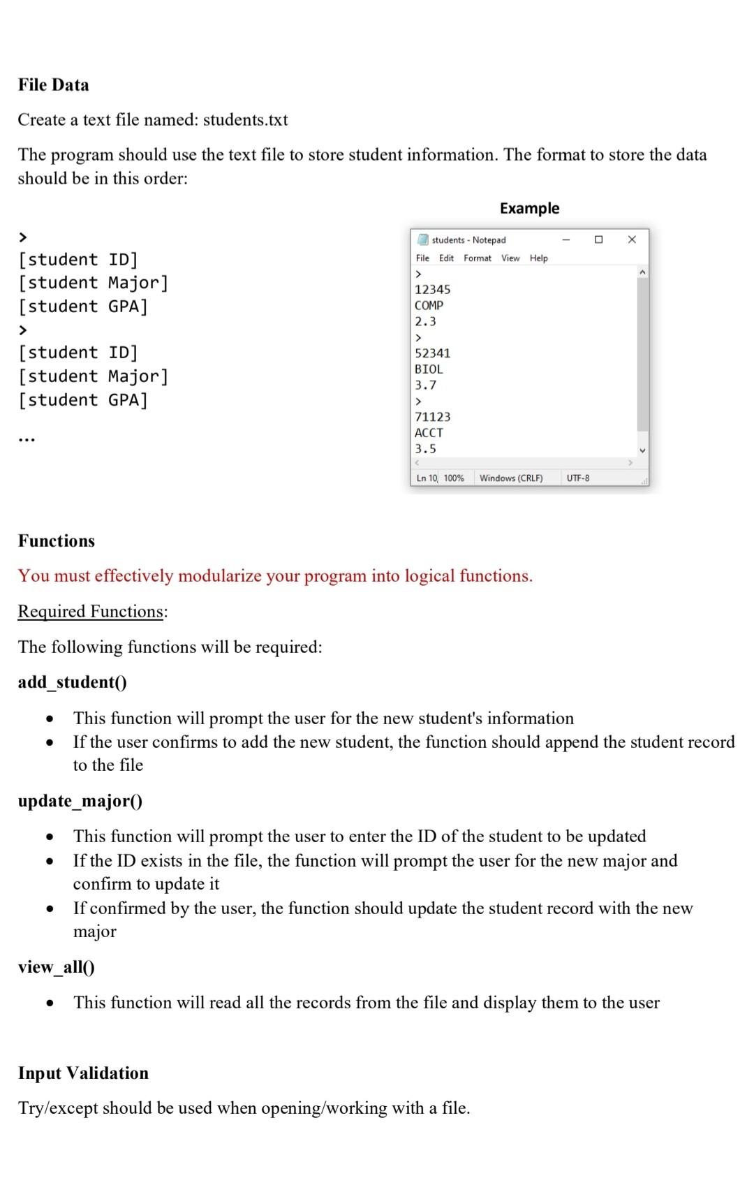 Solved I am creating this program in python and im needing | Chegg.com