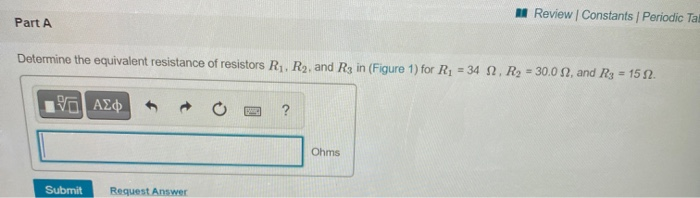 Solved R -W R 3 R Review | Constants Periodic Ta Part A | Chegg.com