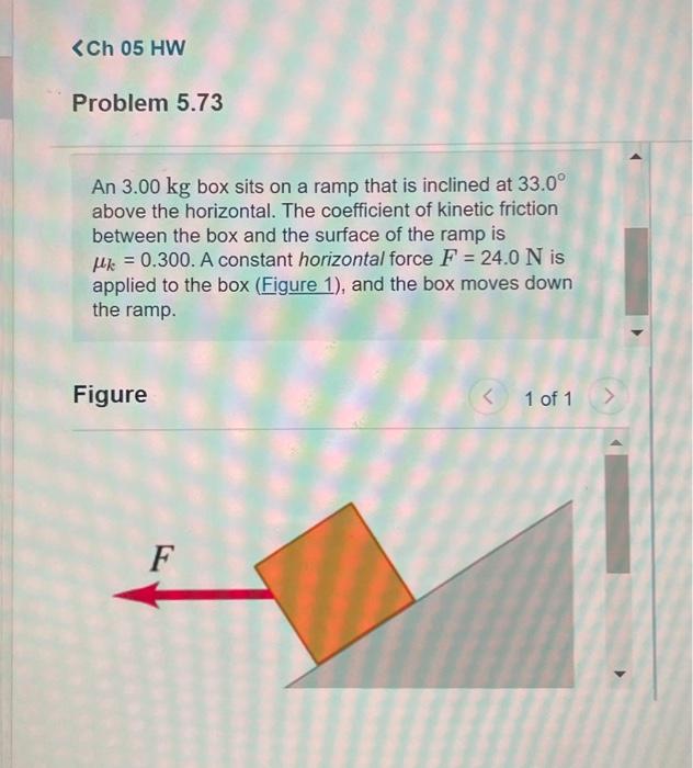 Solved If the box is initially at rest, what is its speed | Chegg.com