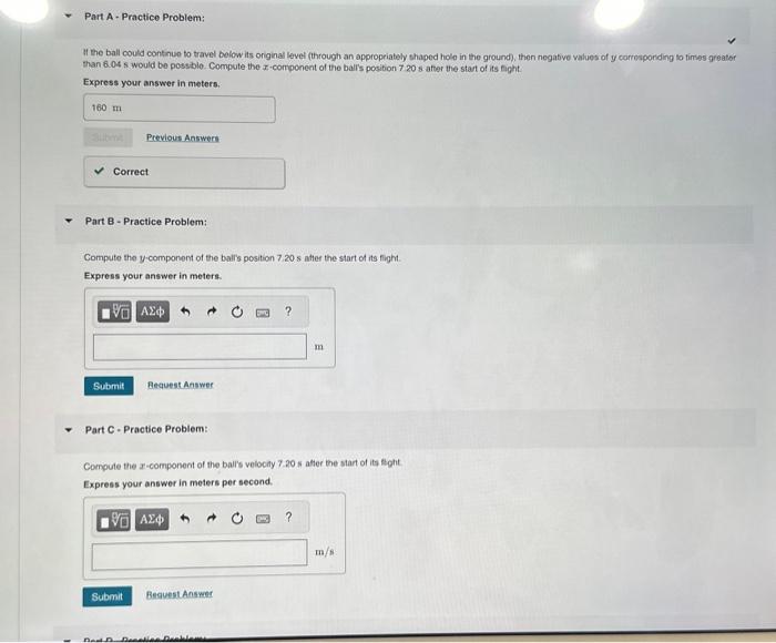 Solved If the ball could continue to travel below its | Chegg.com