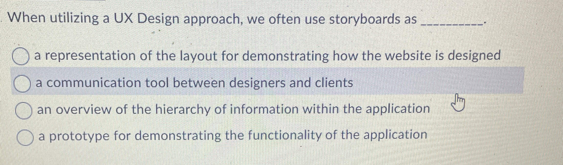 Solved When utilizing a UX Design approach, we often use | Chegg.com