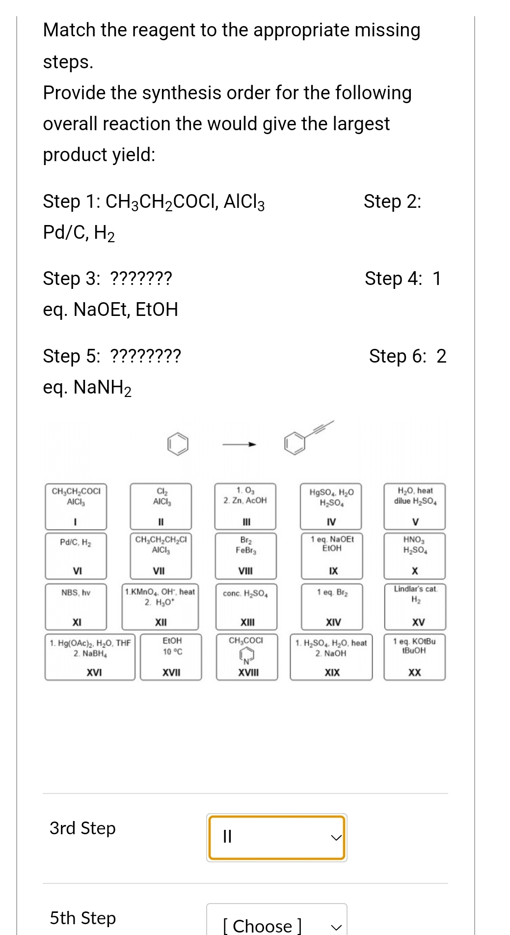 Solved Match the reagent to the appropriate missing | Chegg.com