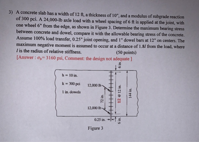 Solved (Pavement Design)Assume the following: 1. modulus of | Chegg.com