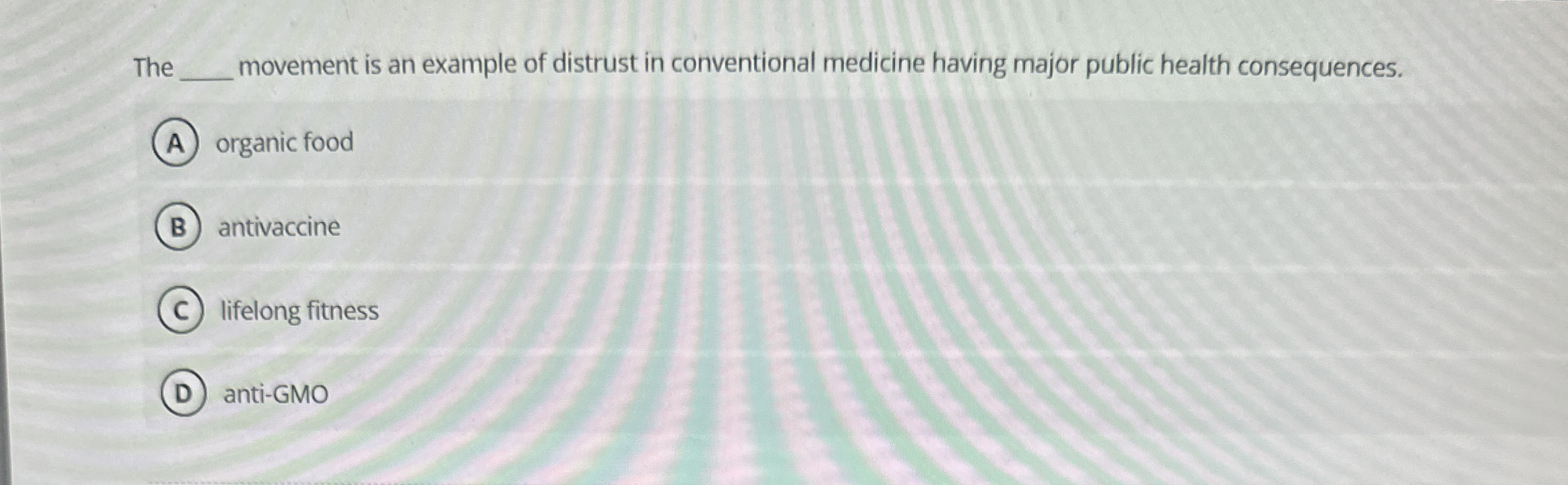 Solved The ﻿movement is an example of distrust in | Chegg.com