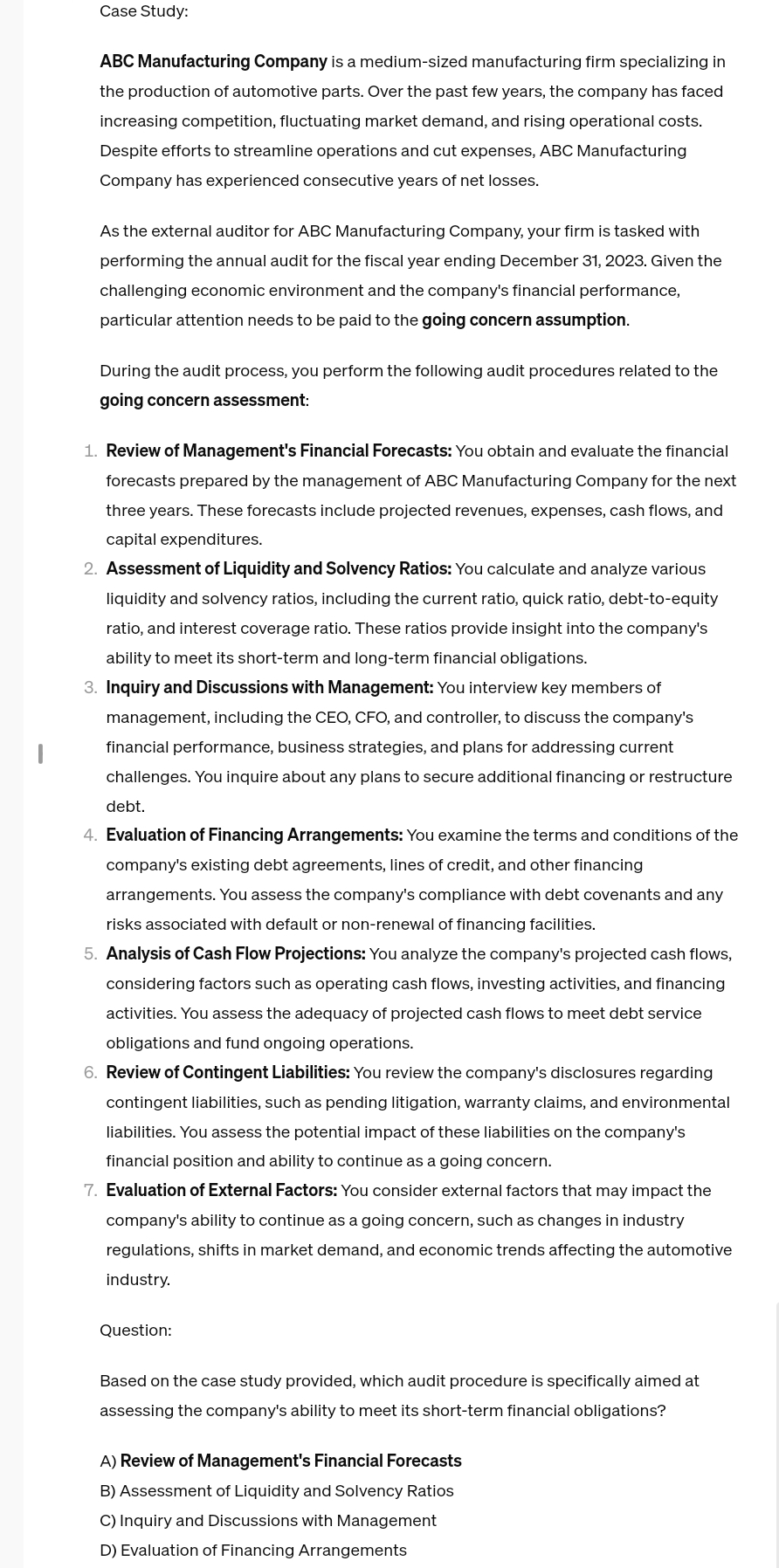 Solved Case Study:ABC Manufacturing Company is a | Chegg.com