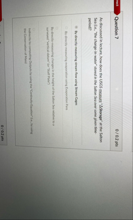 Solved rectQuestion 700.2 ﻿ptsAs discussed in lecture, how | Chegg.com