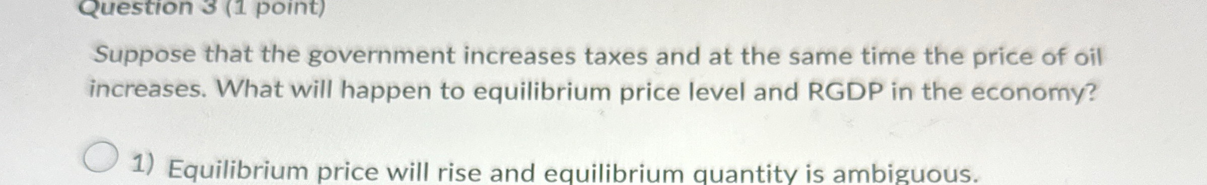 Solved Suppose that the government increases taxes and at | Chegg.com