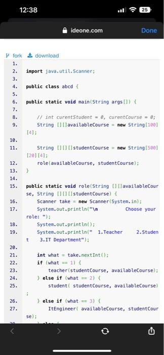Solved - Separate each feature (adding or removing a course | Chegg.com