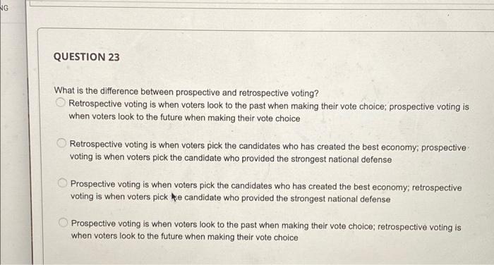 NG QUESTION 23 What is the difference between | Chegg.com