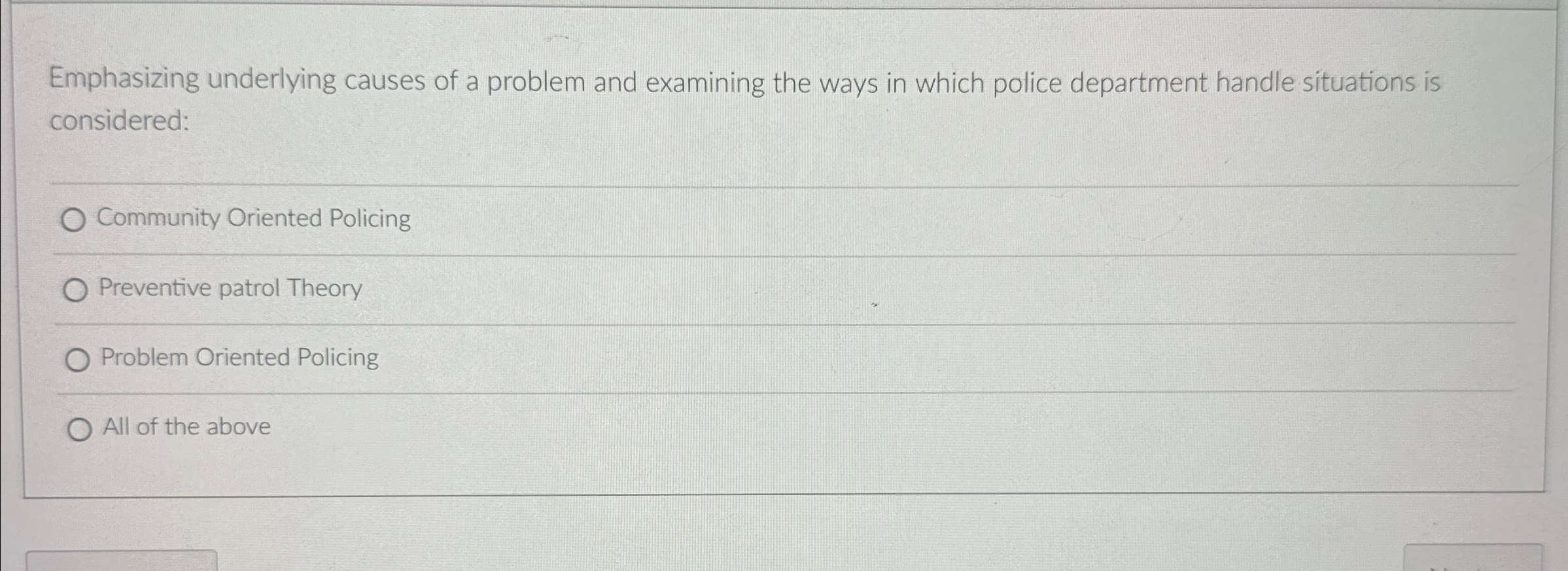 Solved Emphasizing underlying causes of a problem and | Chegg.com