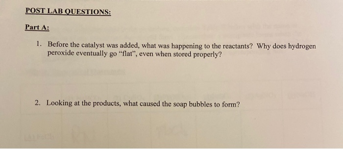 Solved Part C: Record your observations in Table I below. • | Chegg.com