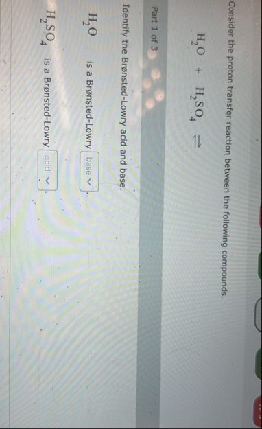 Solved Consider the proton transfer reaction between the | Chegg.com