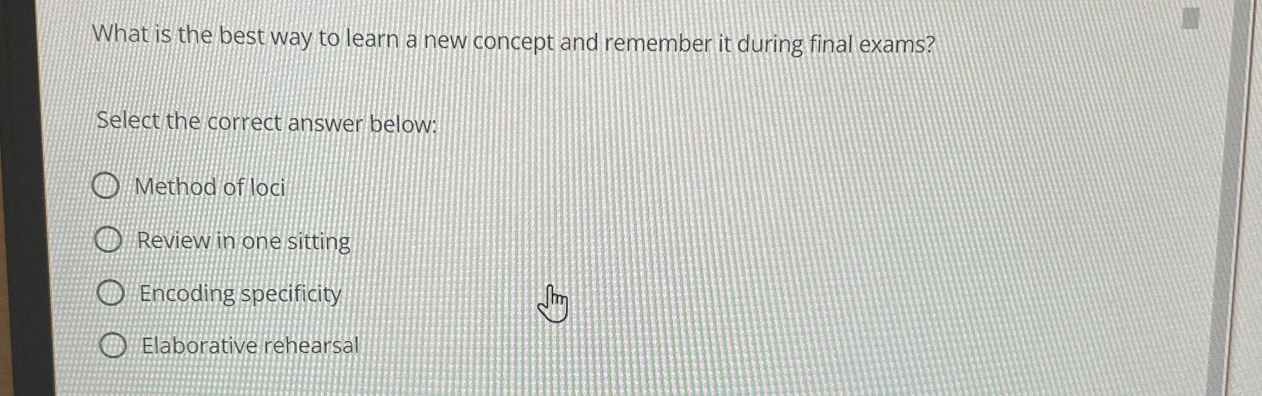 Solved What is the best way to learn a new concept and | Chegg.com