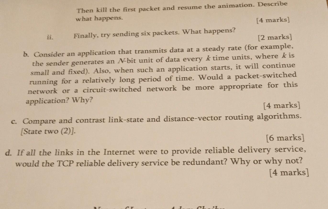 Solved Question One a. Suppose a process in Host C has a UDP | Chegg.com