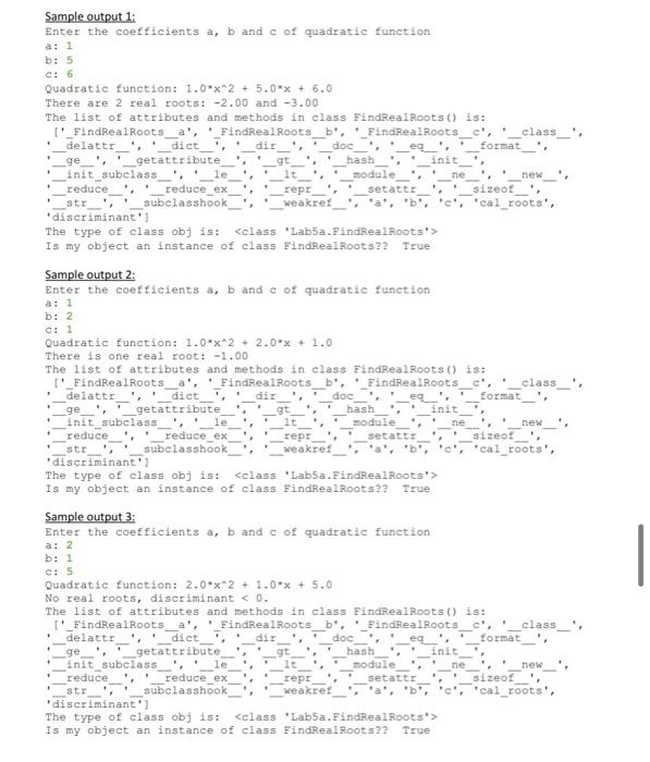 Solved Lab Exercise: Write a Python class named | Chegg.com