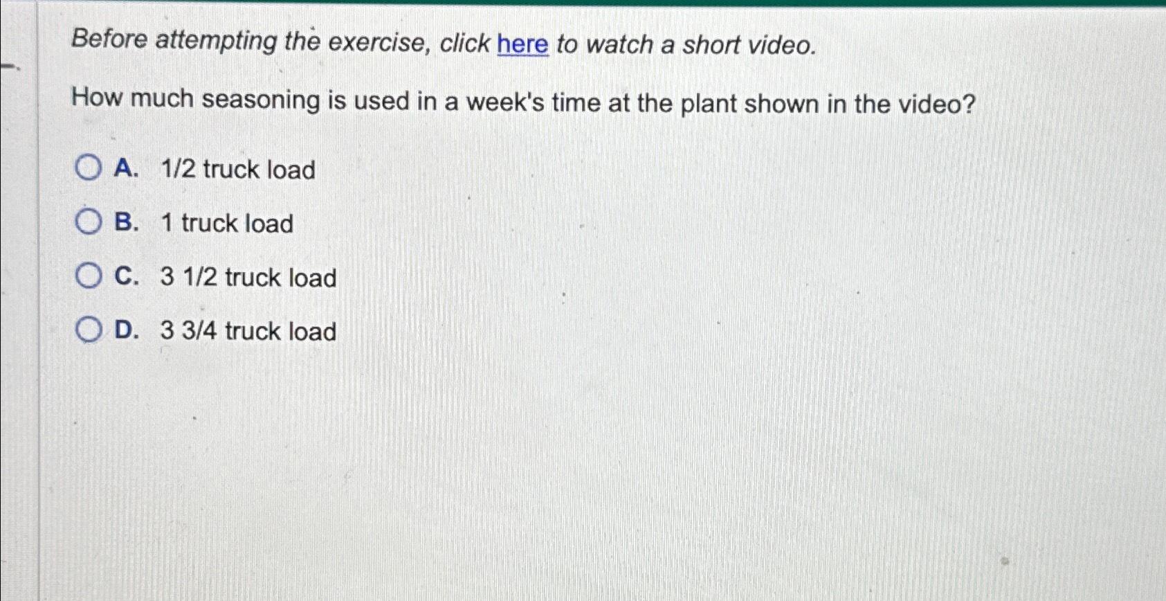 Solved Before attempting the exercise, click here to watch a | Chegg.com
