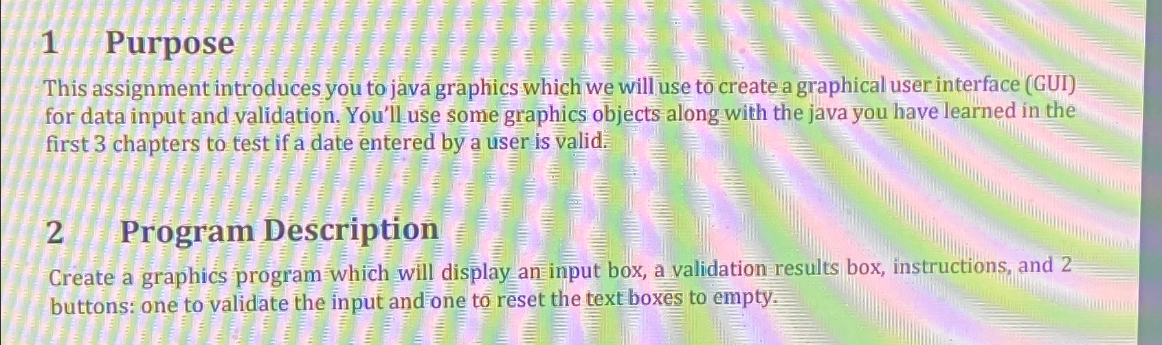Solved add1 ﻿PurposeThis assignment introduces you to java | Chegg.com
