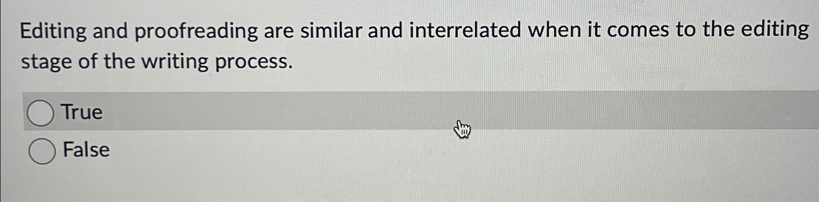 Solved Editing and proofreading are similar and interrelated | Chegg.com