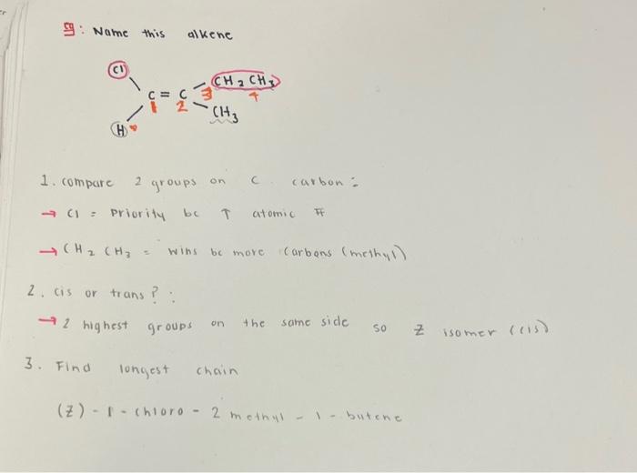Solved Why is it 1- butene? Where do we get the number in | Chegg.com