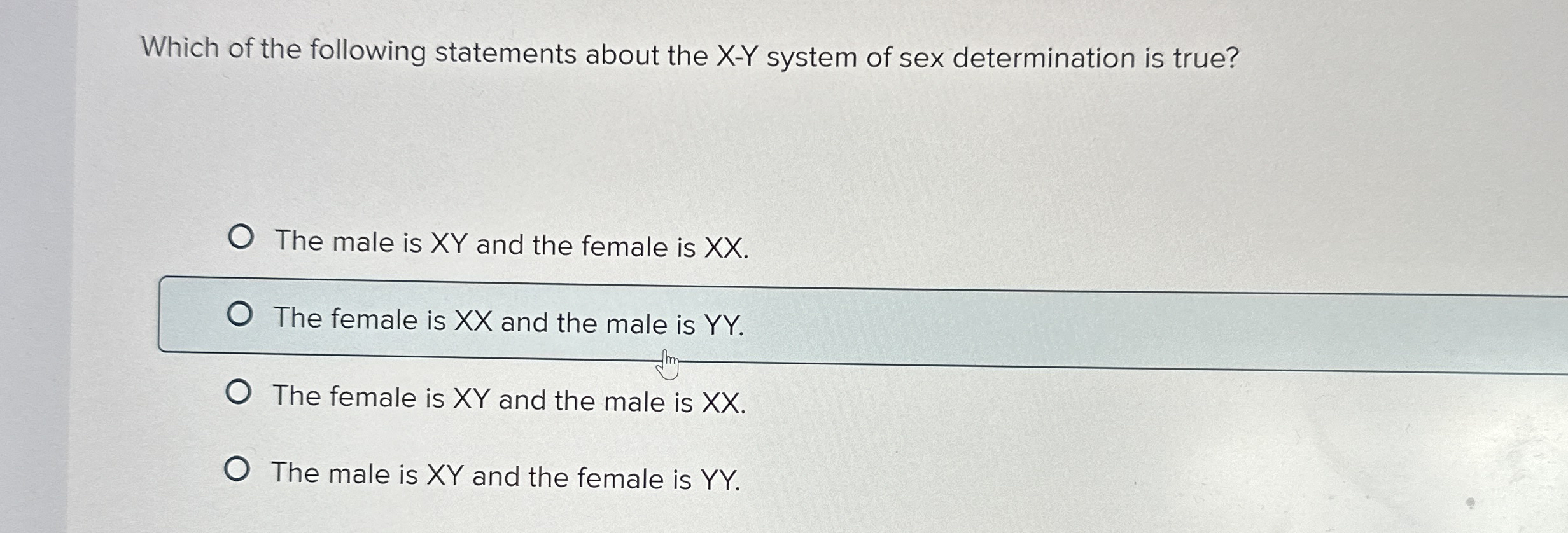 Solved Which of the following statements about the x-Y | Chegg.com