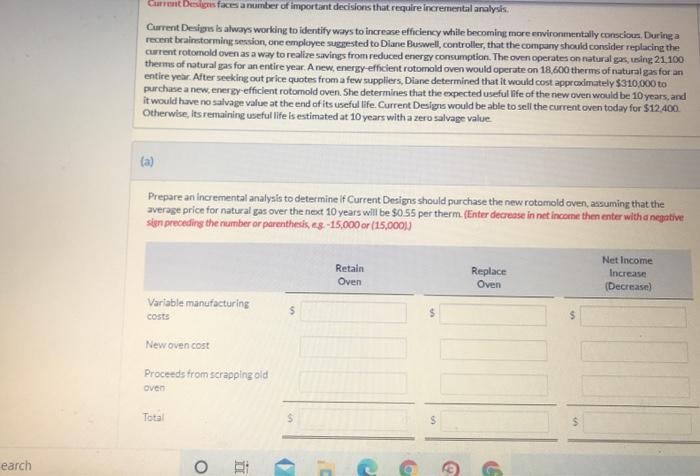 Solved Current Designs faces a number of important decisions | Chegg.com