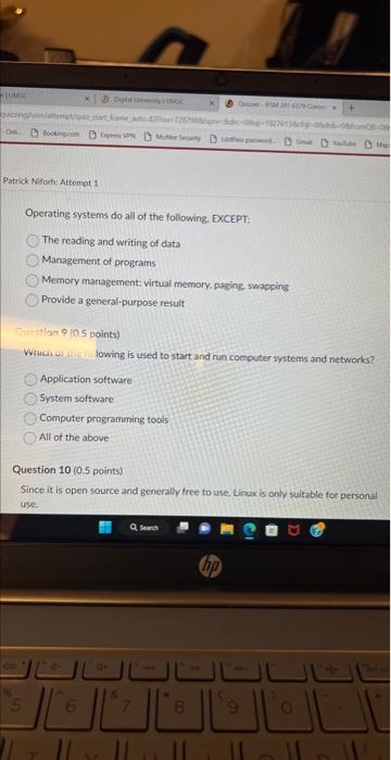Solved Operating systems do all of the following. EXCEPT: | Chegg.com