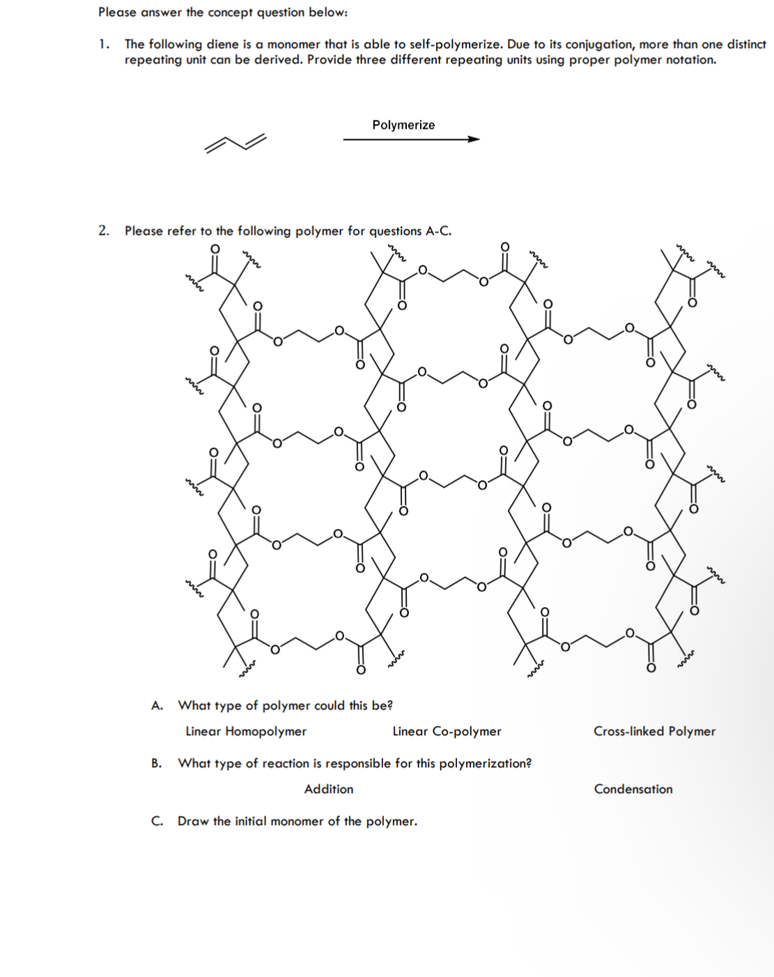 Solved Please answer the concept question below:The | Chegg.com