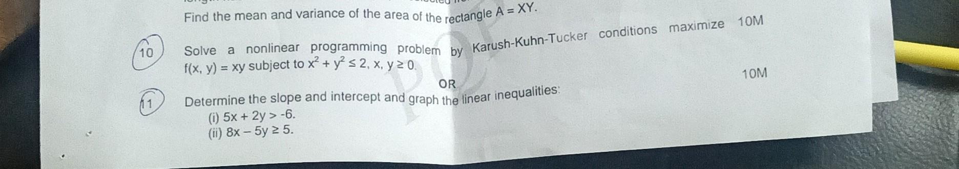 Solved 10 Solve A Nonlinear Programming Problem By 2703