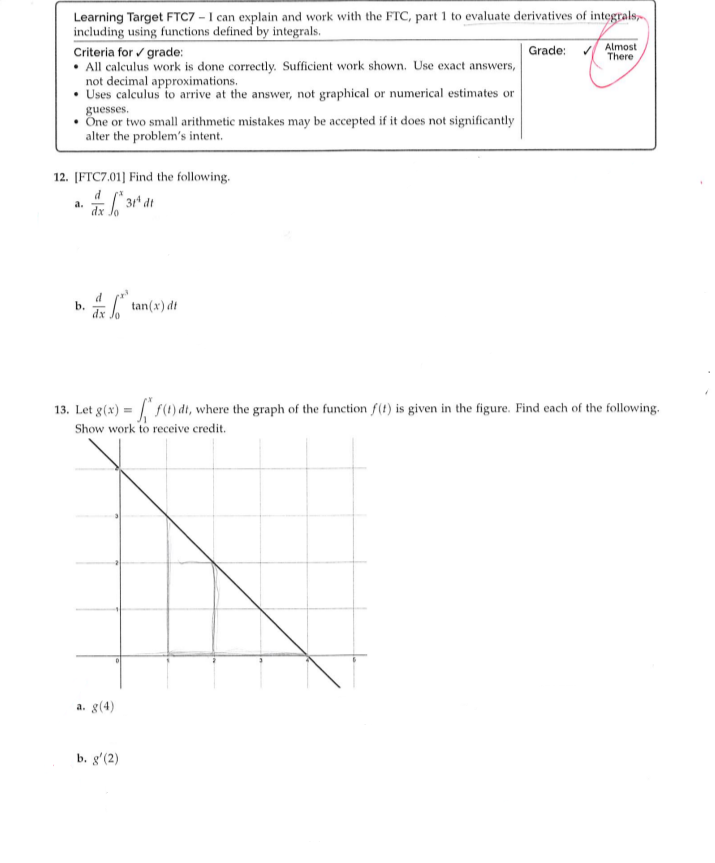 Solved Almost There Learning Target FTC7 - I can explain and | Chegg.com
