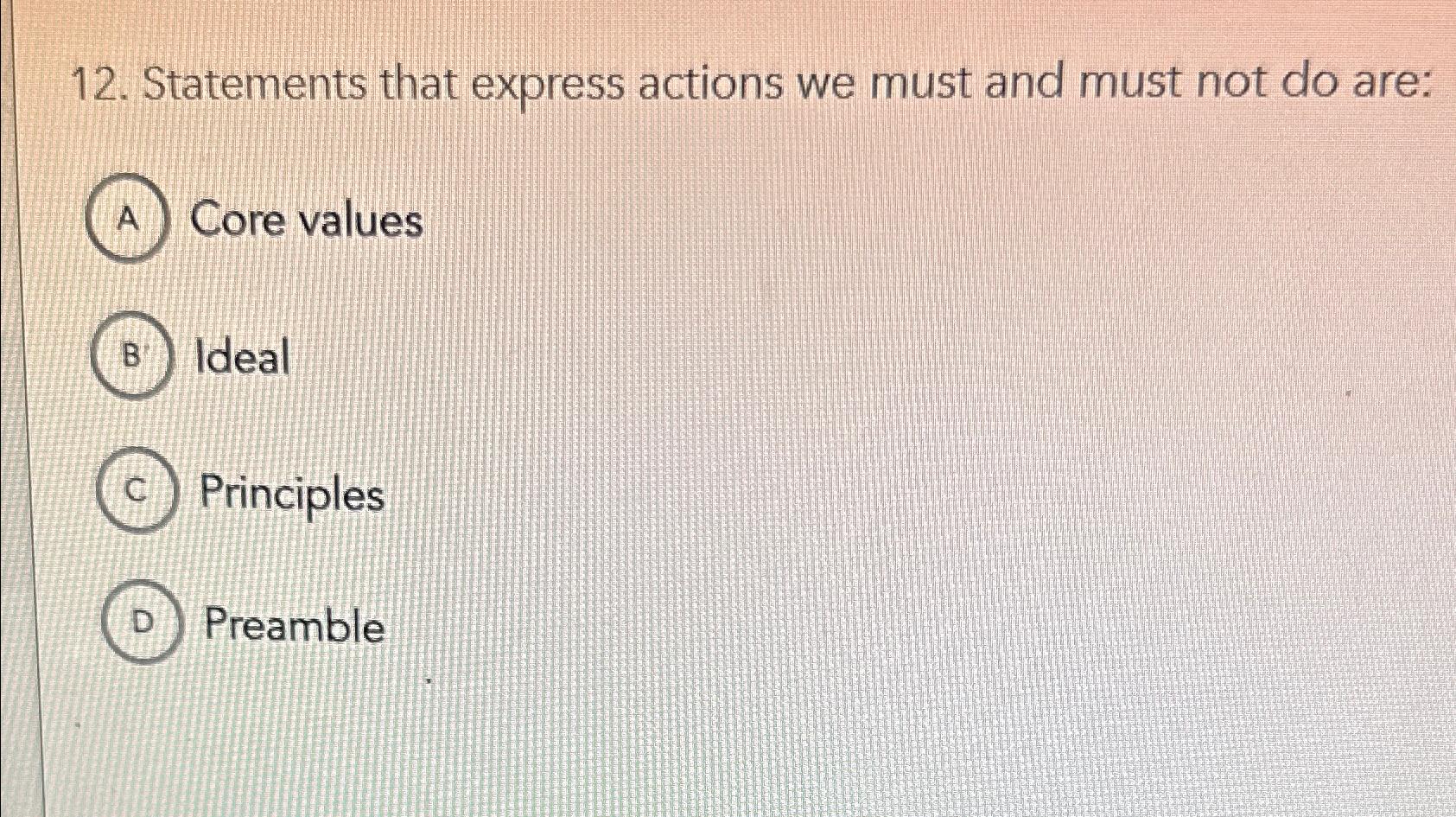 Solved Statements that express actions we must and must not | Chegg.com