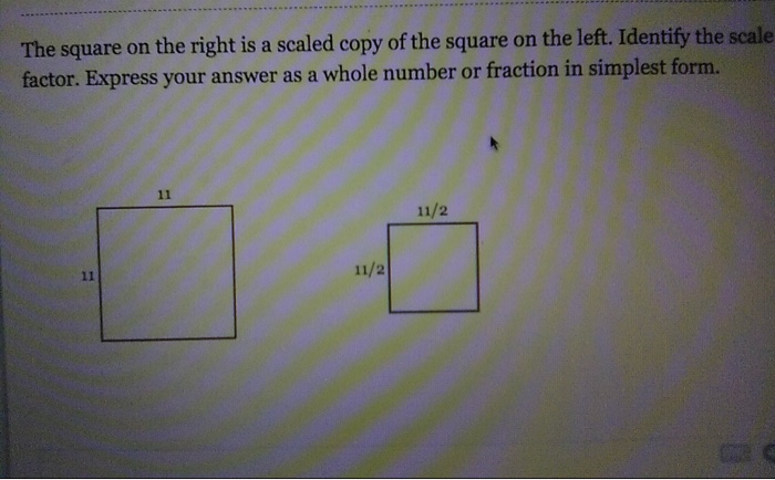 Solved the square on the righ is a scaled copy of the one on | Chegg.com