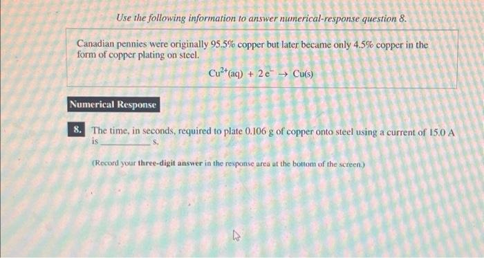 Solved Use the following information to answer | Chegg.com