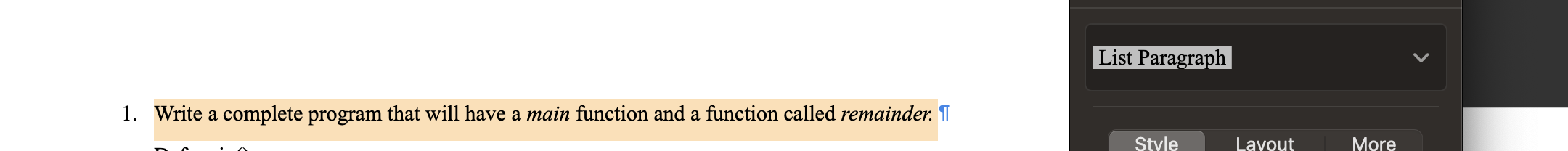 Solved Write a complete program that will have a main | Chegg.com
