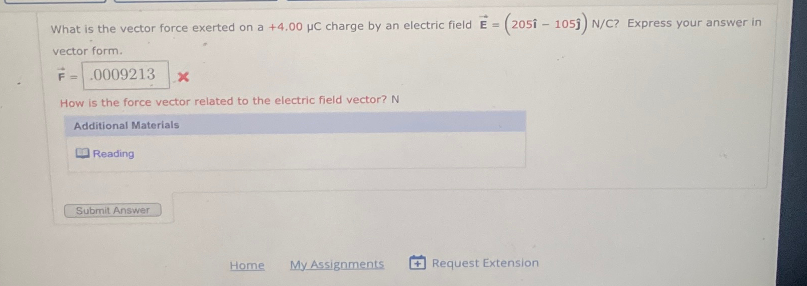 Solved What is the vector force exerted on a +4.00μC ﻿charge | Chegg.com