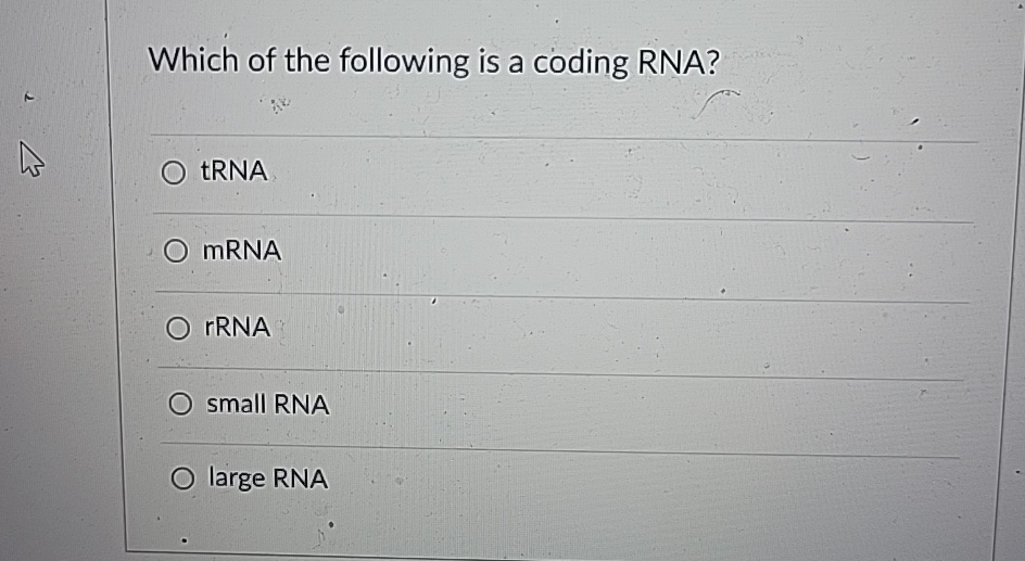 Solved Which of the following is a coding | Chegg.com