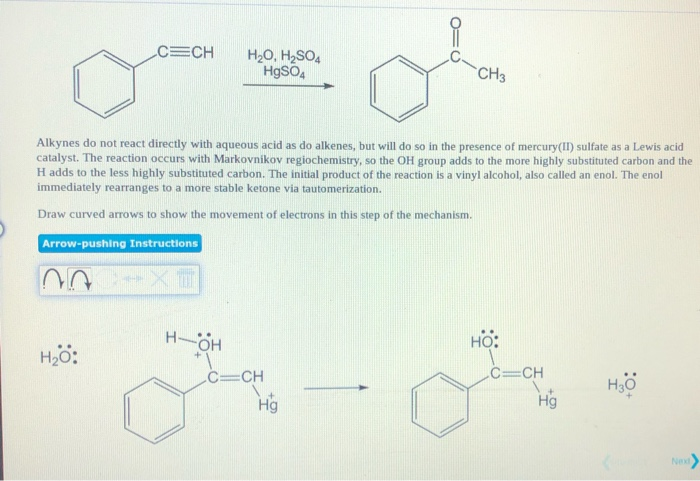 Solved ECH H2O, H2SO4 HgSO4 CH3 Alkynes do not react | Chegg.com